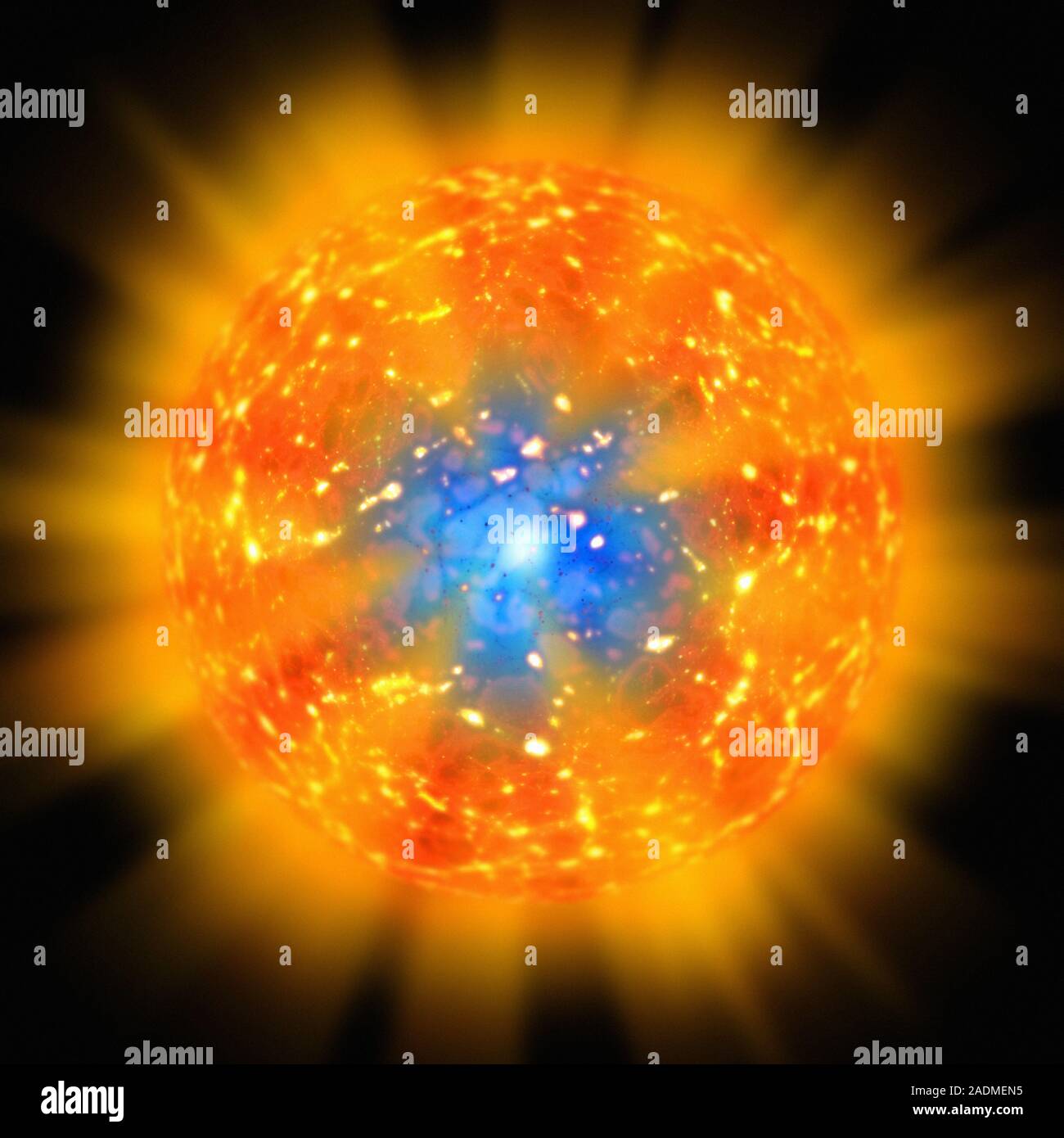 Big Bang. Conceptual artwork representing the origin of the universe ...