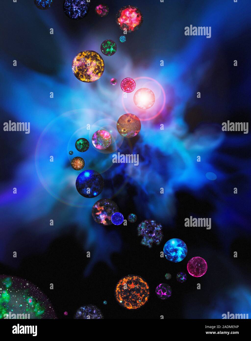 Multiple universes, conceptual computer artwork. Some physicists ... Multiple universes, conceptual computer artwork. Some physicists ...