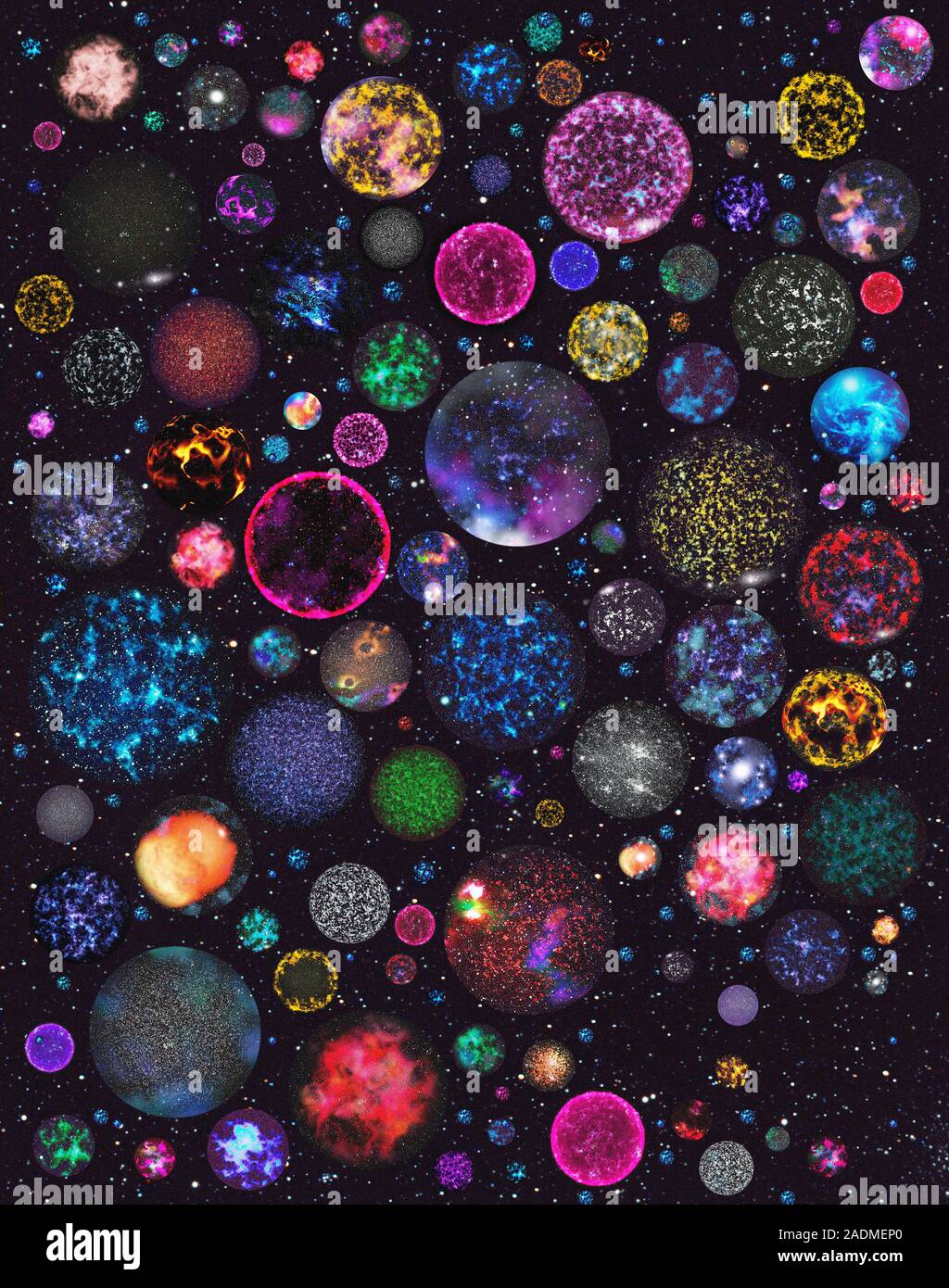 Multiple universes, conceptual computer artwork. Some physicists ... Multiple universes, conceptual computer artwork. Some physicists ...