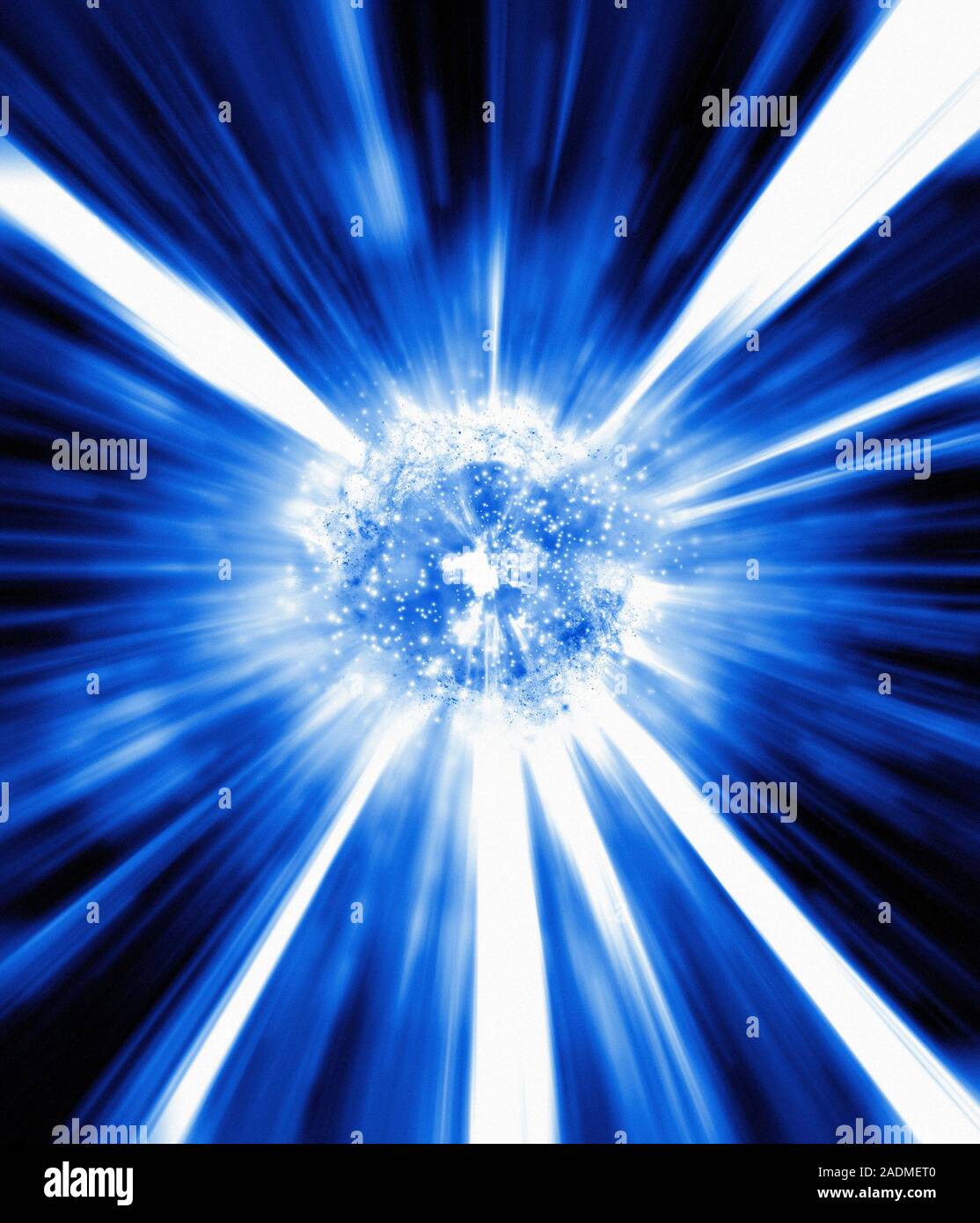 Big Bang. Conceptual artwork of the origin and evolution of the ...