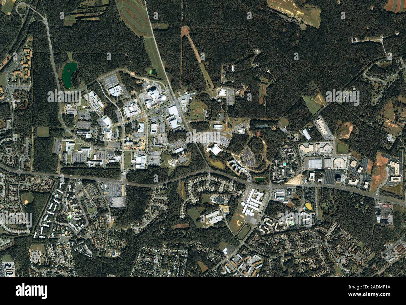 Goddard Space Flight Center. Satellite image of the Goddard Space ...