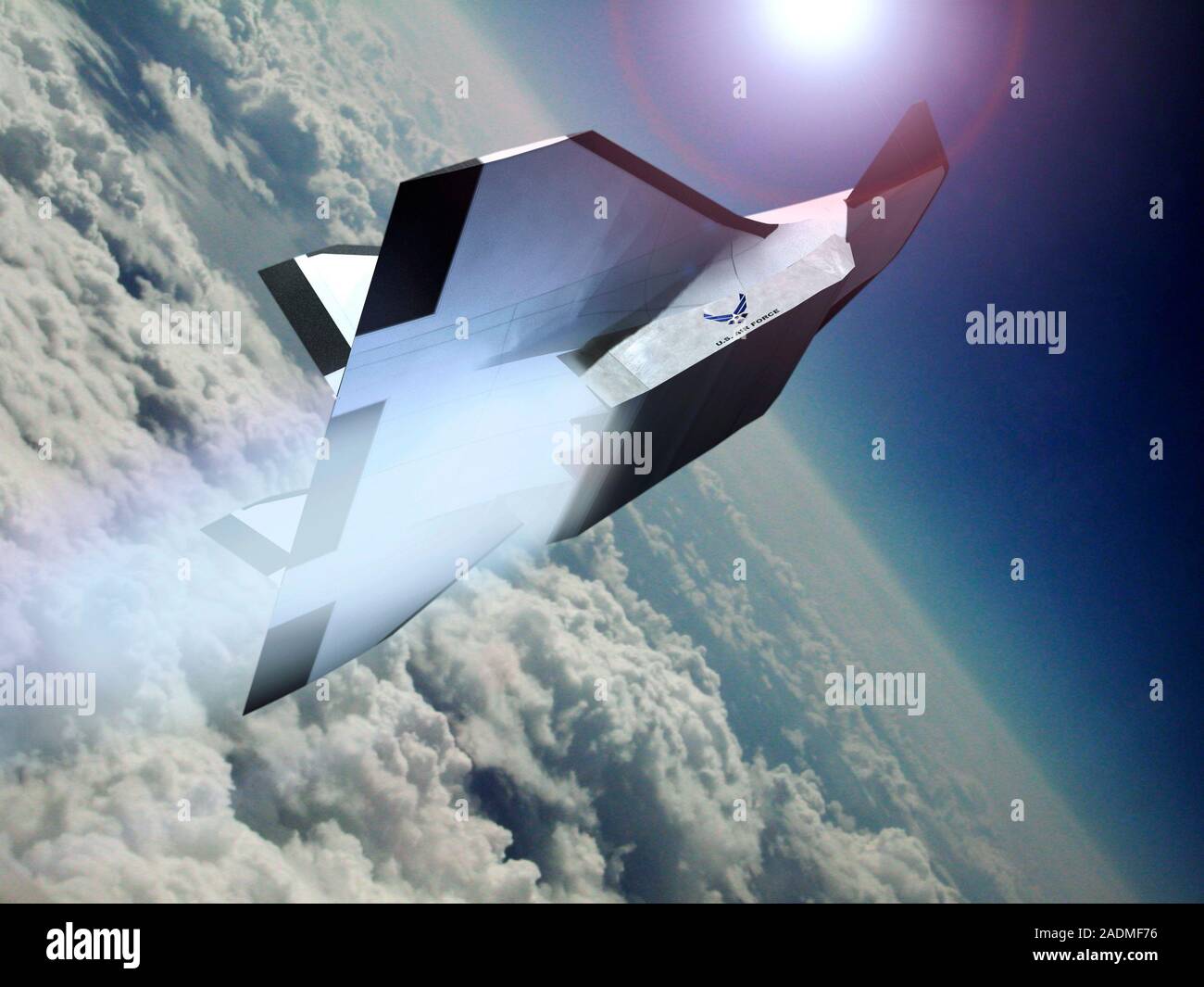 X-43B aircraft. Computer artwork of NASA's X-43B or Hypersonic ...