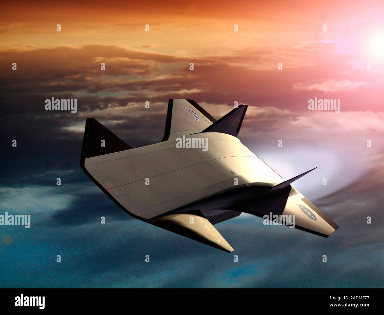 X-43B aircraft. Computer artwork of NASA's X-43B or Hypersonic ...