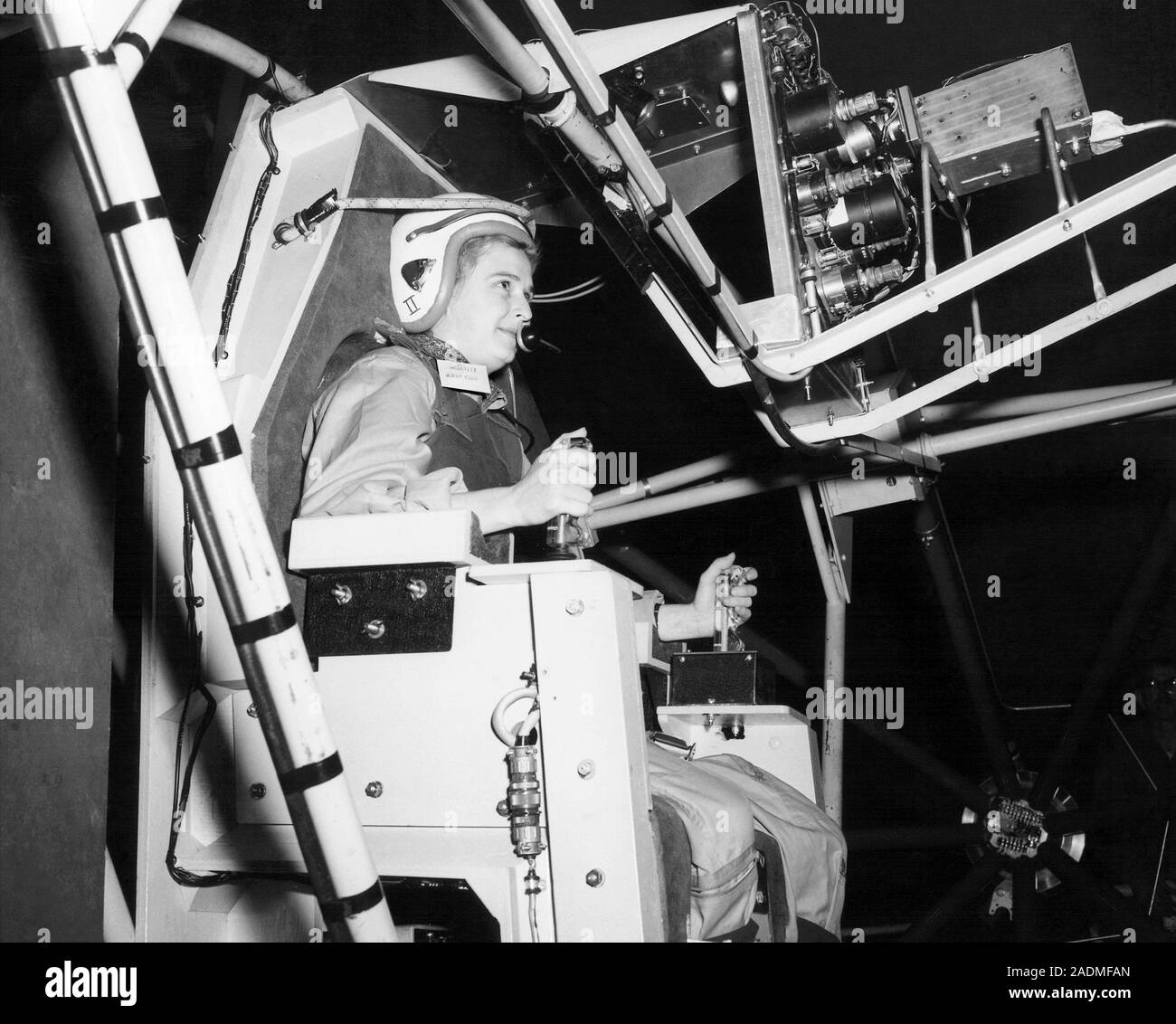 Female astronaut training. Jerrie Cobb (born 1931) training on the ...