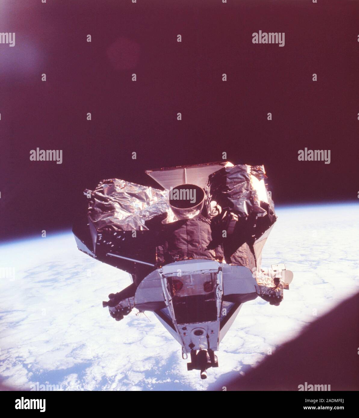 Apollo 9 Lunar Module viewed from Command Service Module Stock Photo ...