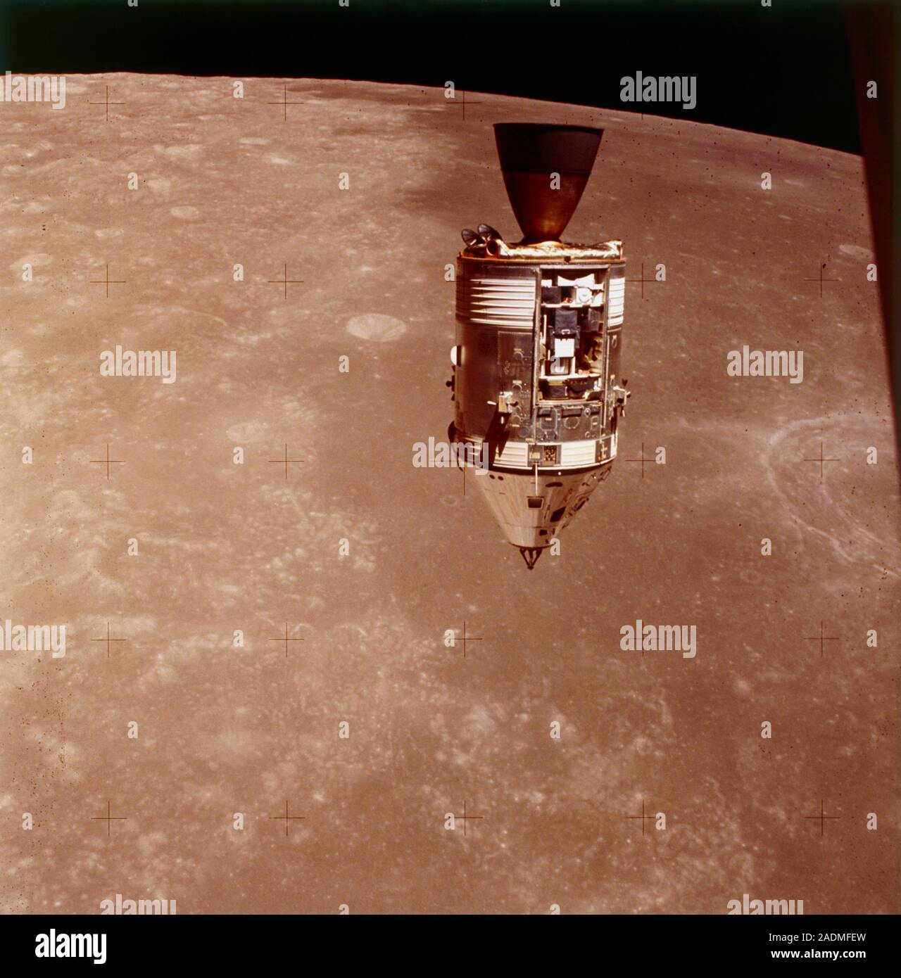 Apollo 15 Command & Service Module seen from Lunar Module, with the ...