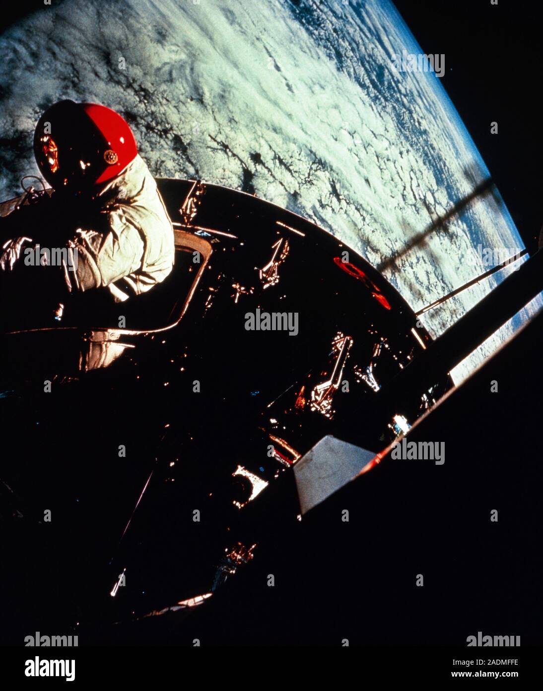 Apollo 9 Photograph Of The Docked Command And Service Module Csm And The Lunar Module Lm