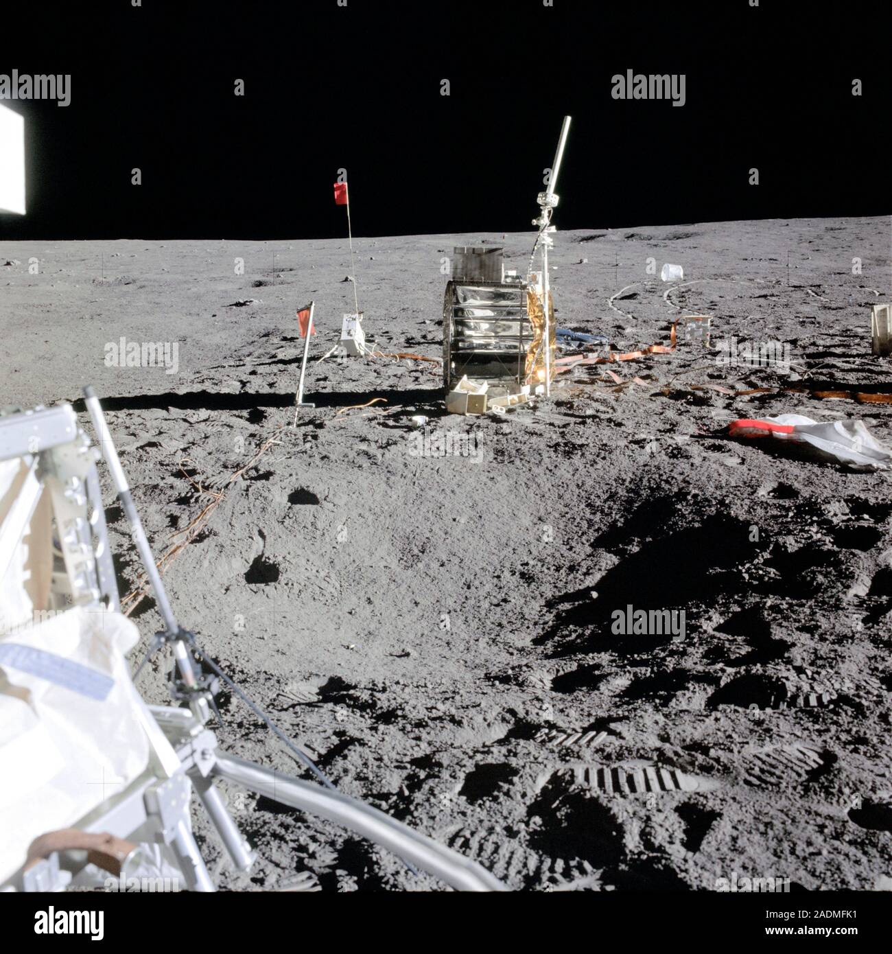 Apollo 14 picture of the central station of the Apollo Lunar Surface ...