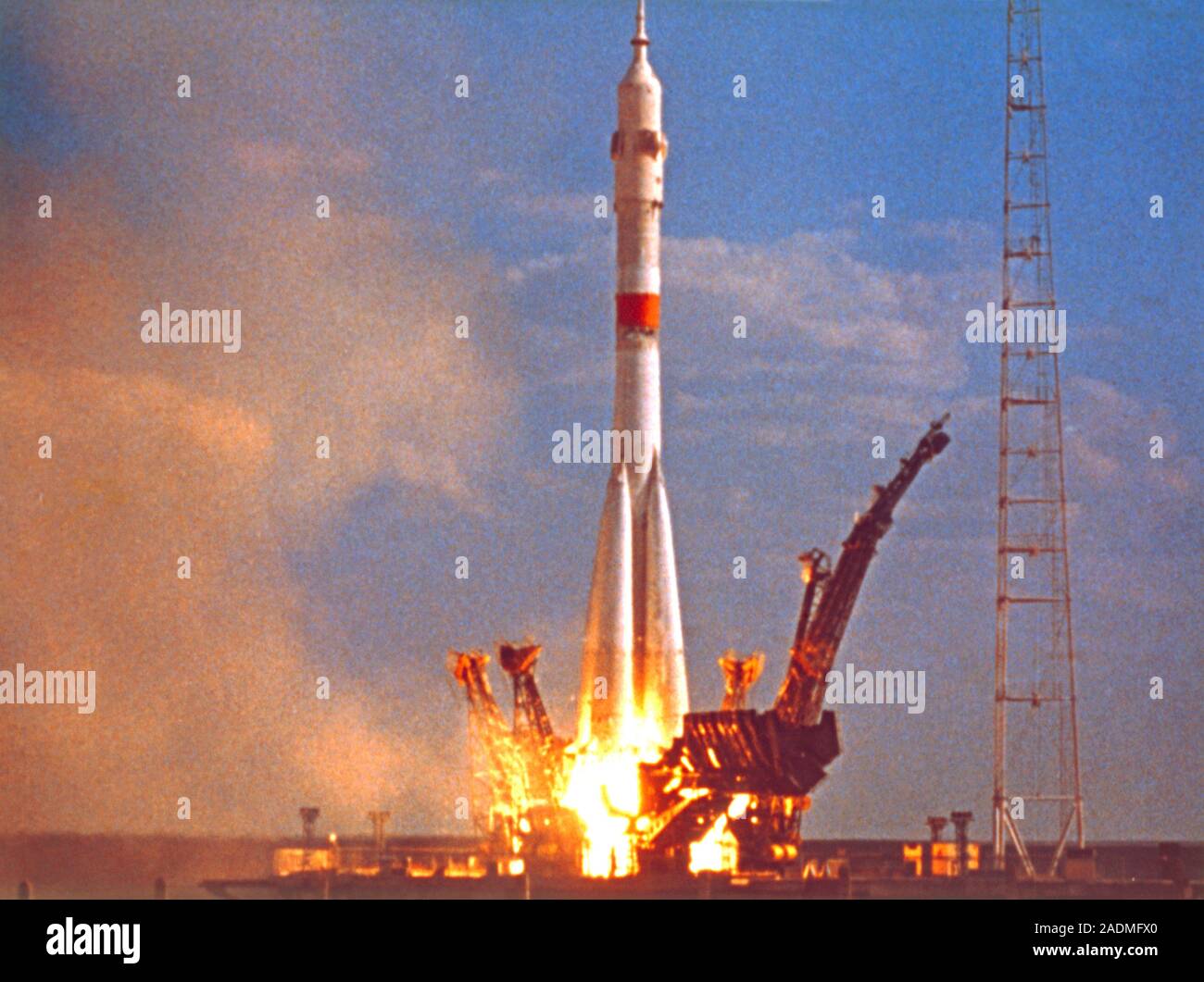 Apollo-Soyuz Test Project (ASTP). Launch of the Soyuz 19 spacecraft ...