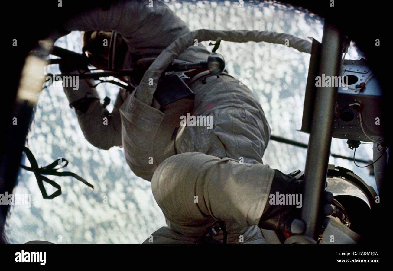 Skylab 2 crew on a spacewalk (extra-vehicular activity Stock Photo - Alamy