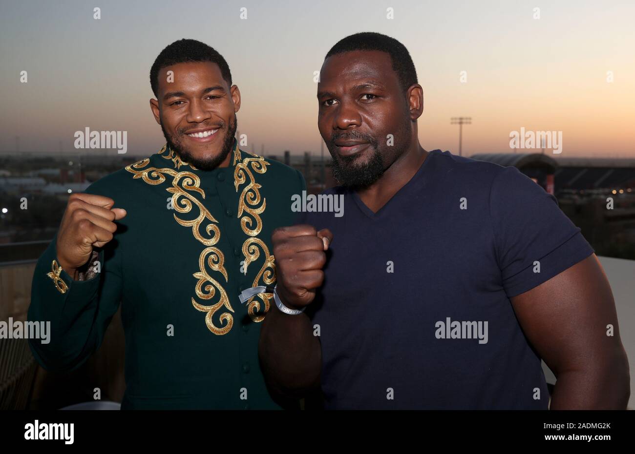 Michael Hunter and trainer Hasim Rahman at the Diriyah Season ...