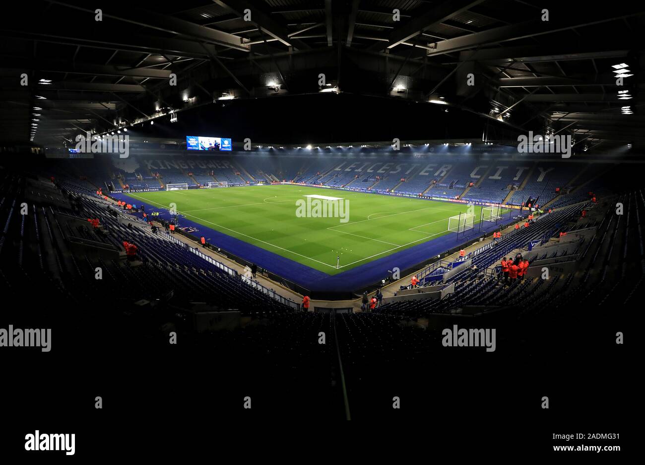 General view of the pitch at the king power stadium hi-res stock ...