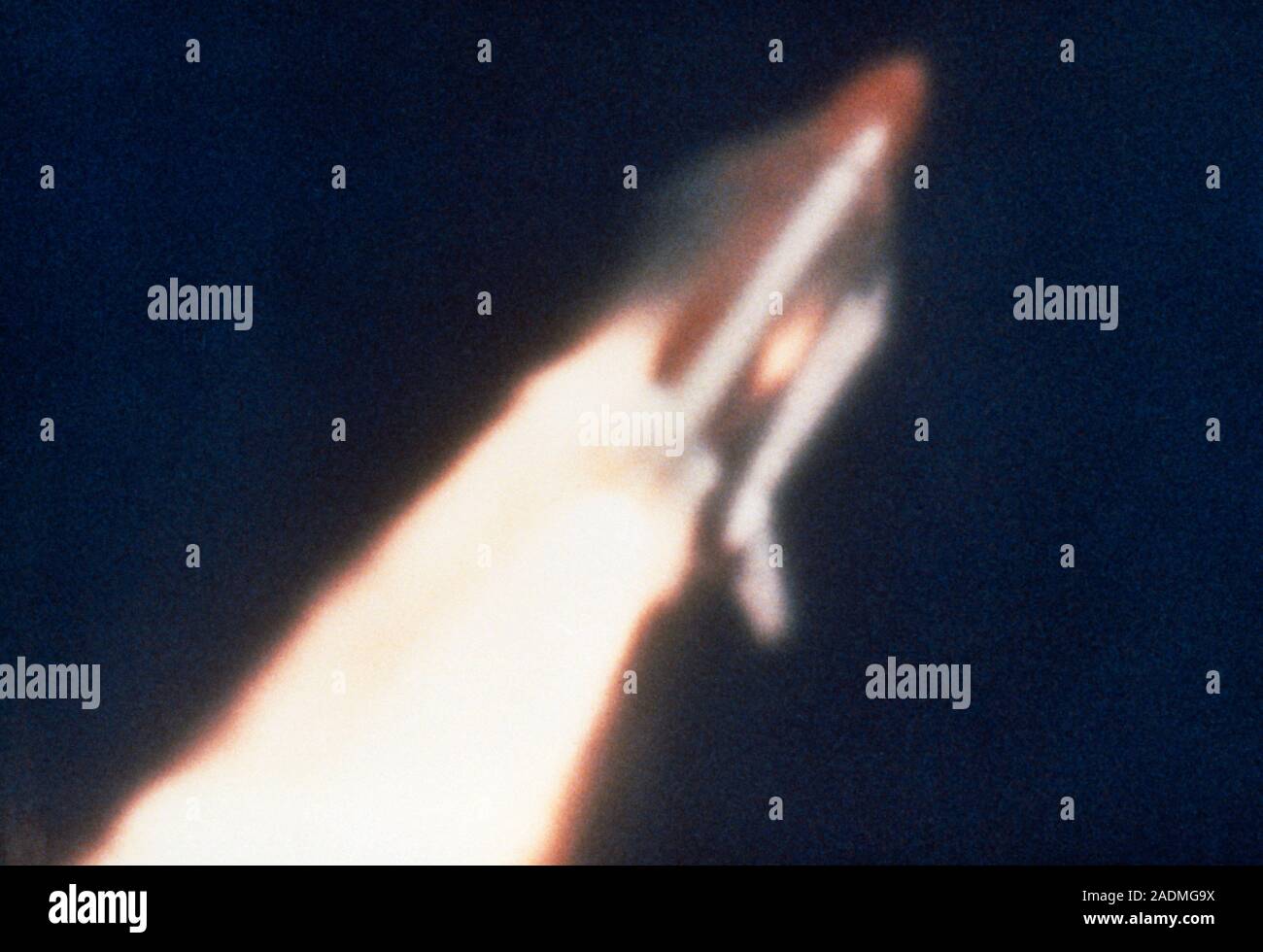 Moment of disaster as a flash of flame appears between the space ...