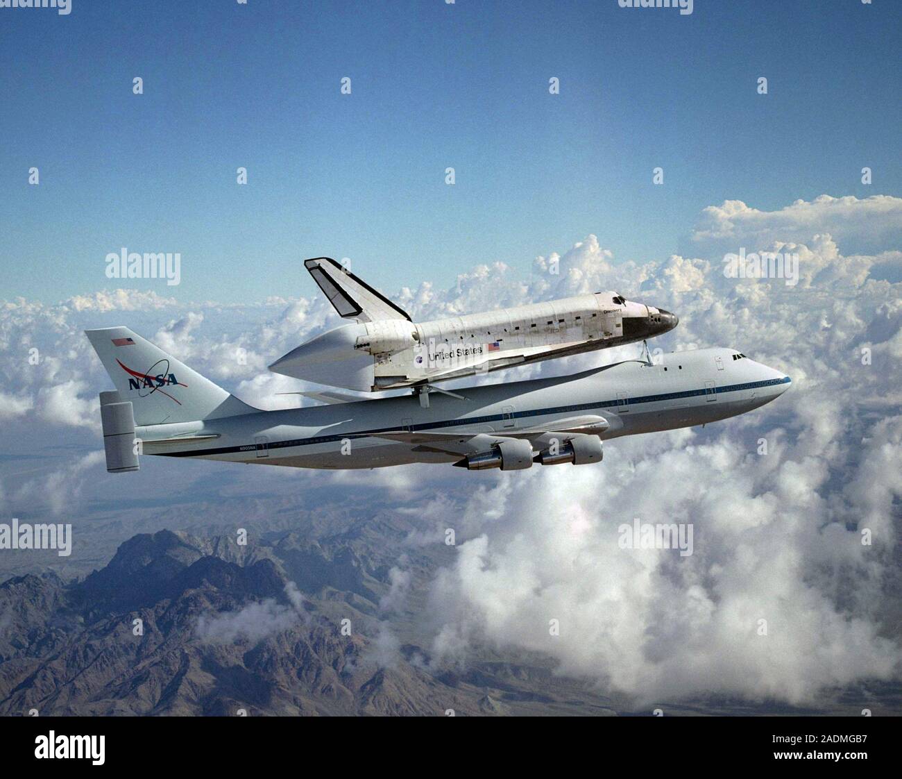 Nasa Space Shuttle On Boeing 747