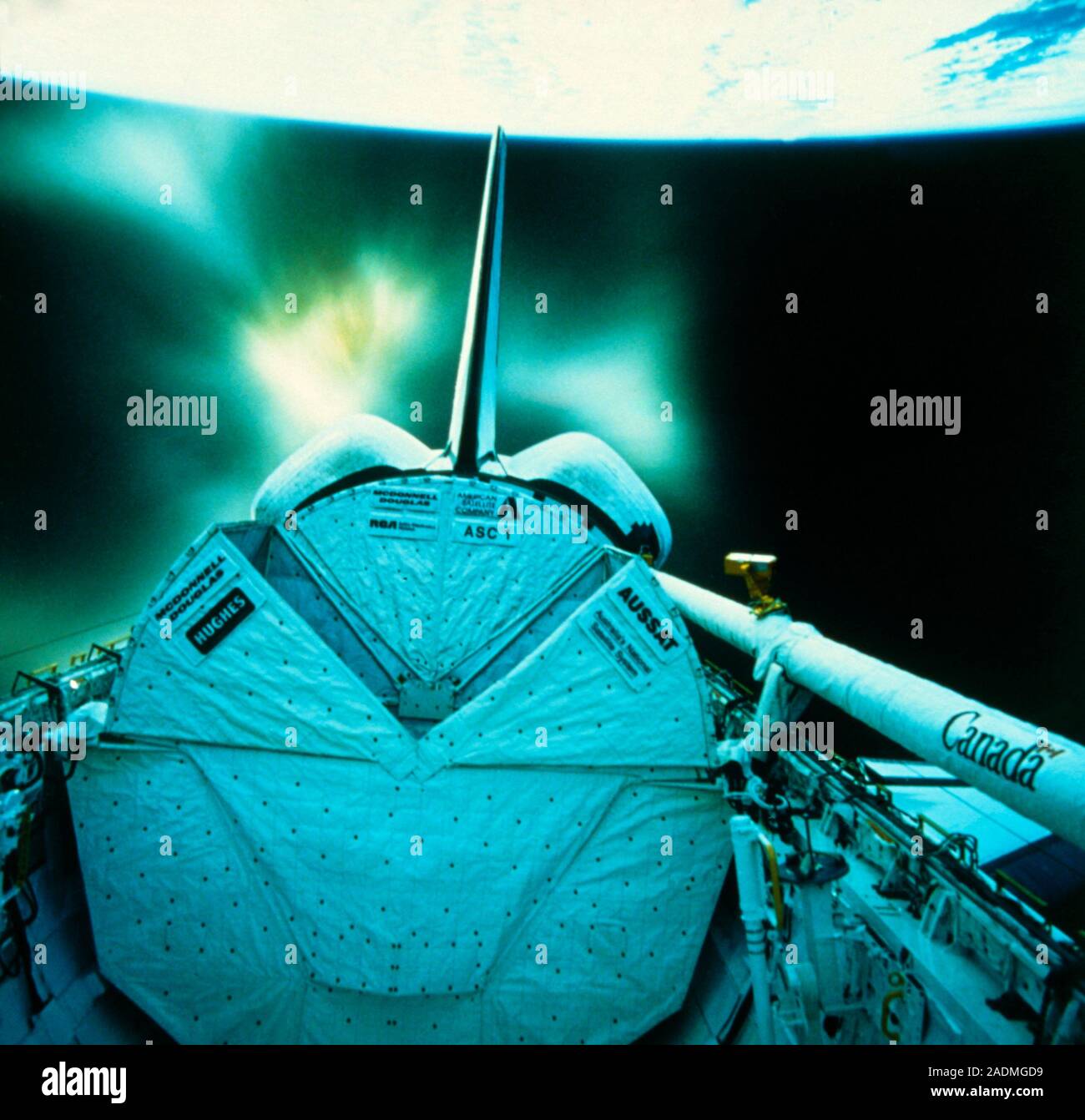 Launch of the Satellite Business System (SBS-3), the first commercial ...