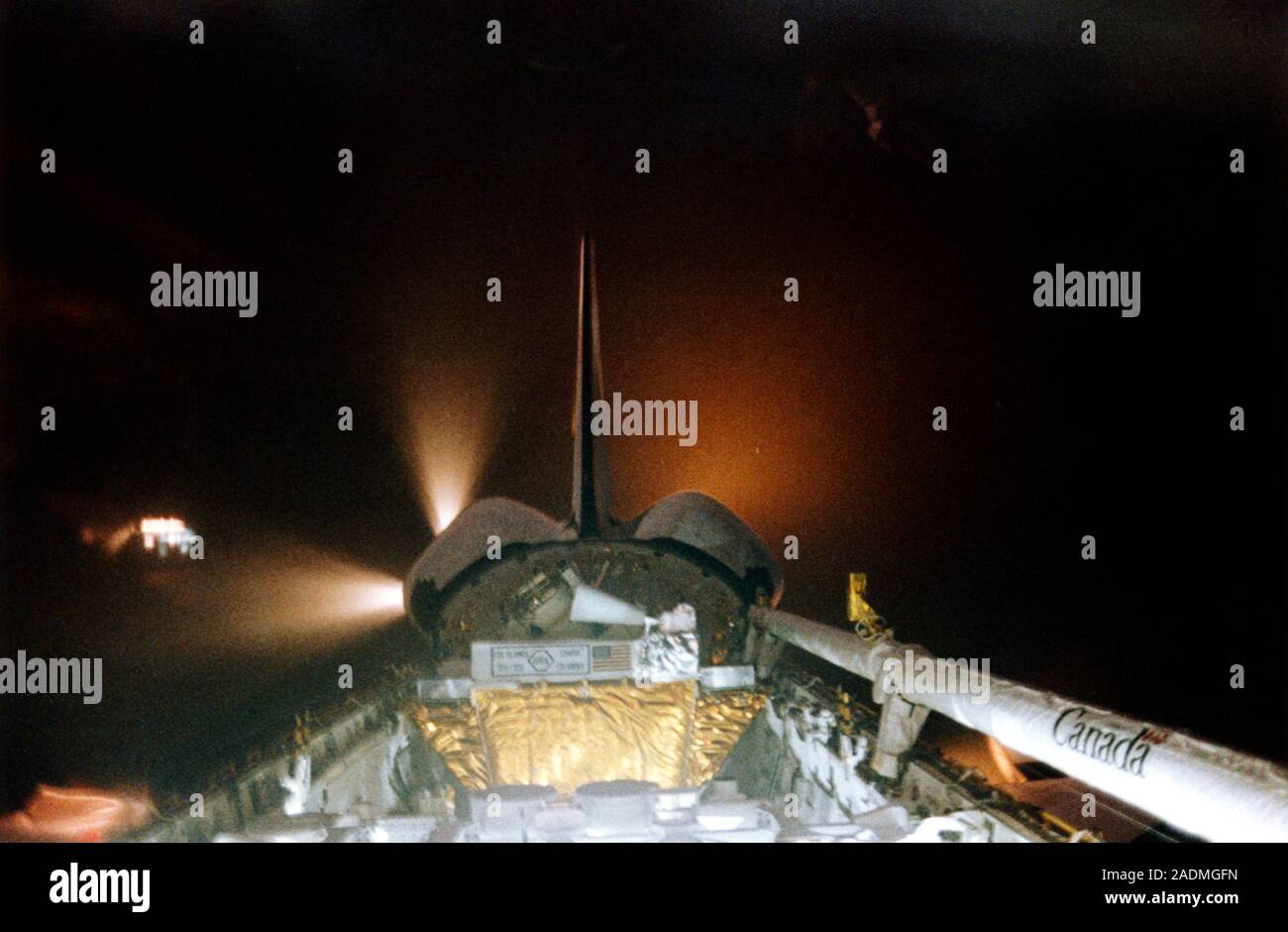Thrusters of Shuttle Discovery's Reaction Control Subsystem (RCS ...