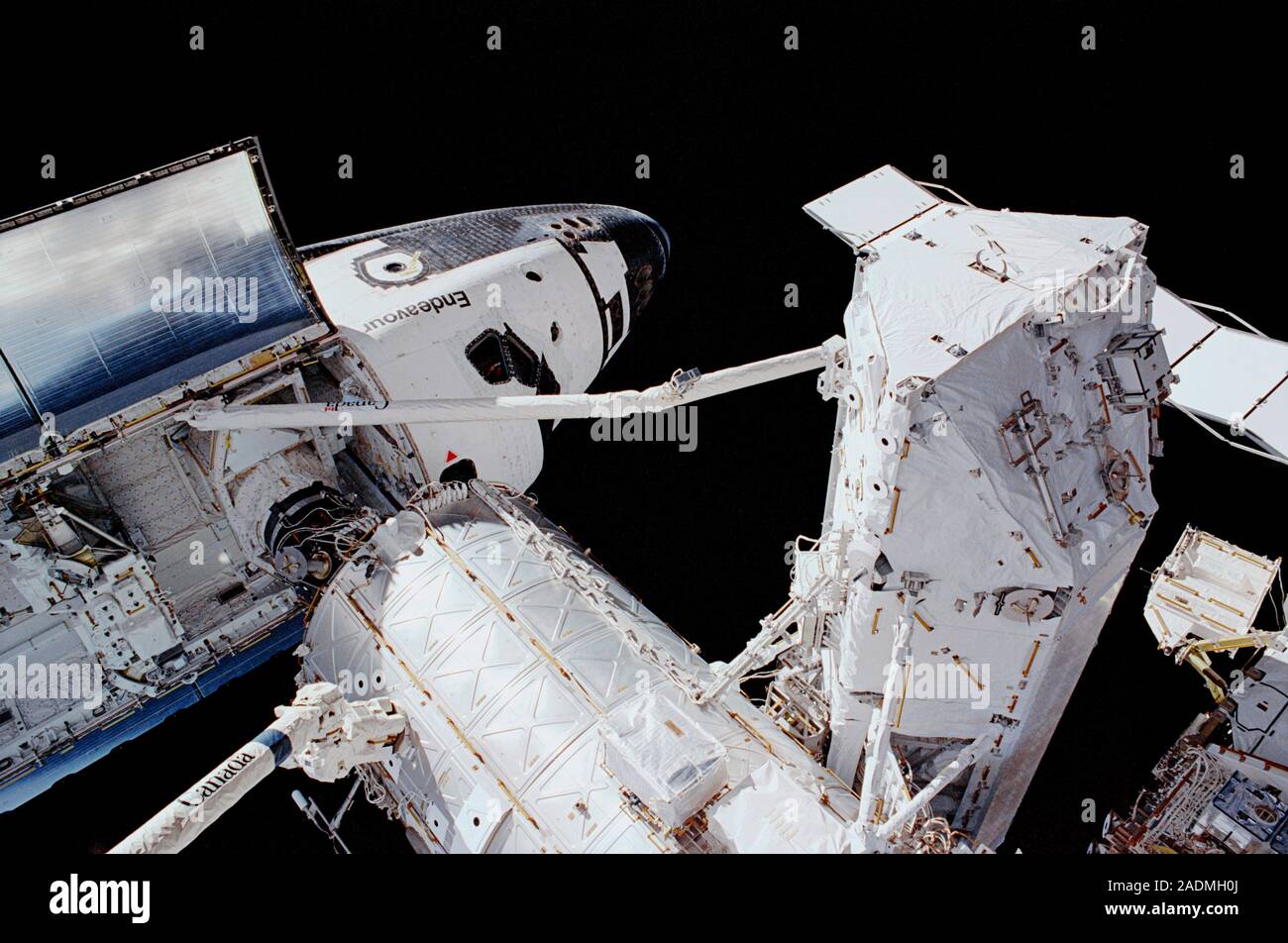 International Space Station (ISS) with the Space Shuttle Endeavour ...