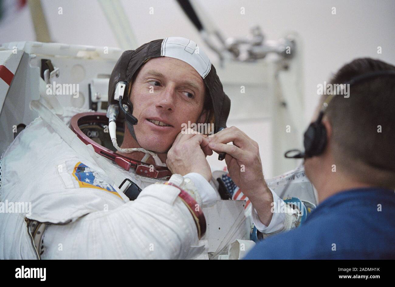 Michael Foale, British-born astronaut, during preparation for his ...