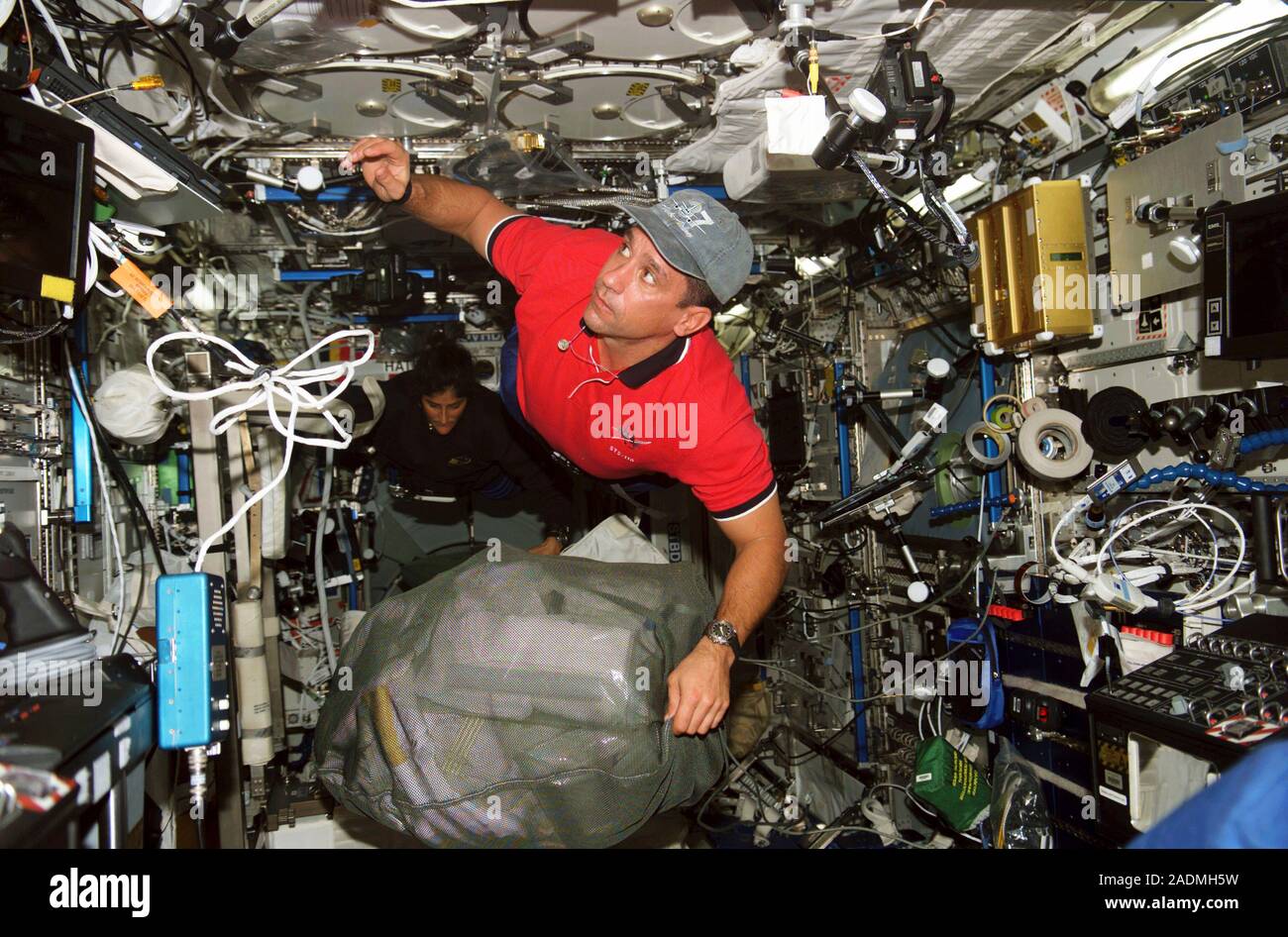 Aboard the International Space Station (ISS). Astronaut William A ...