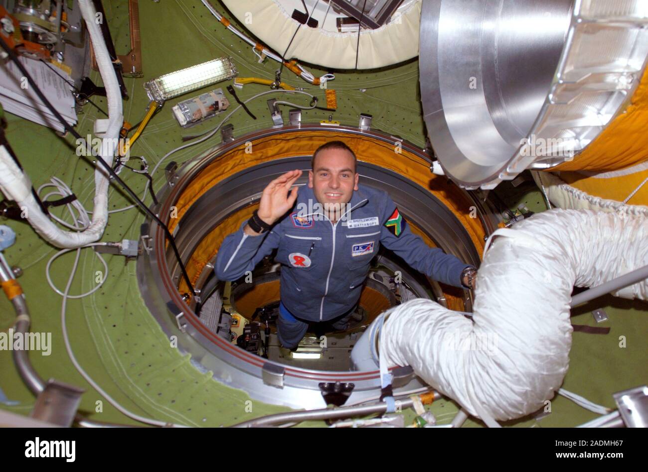 Mark Shuttleworth, space tourist, on the International Space Station ...