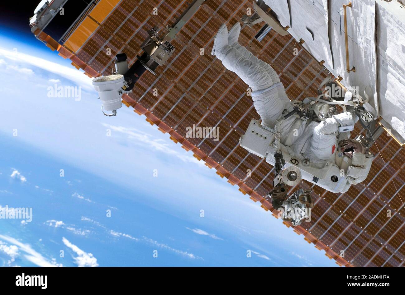 International Space Station (ISS) construction in August 2007. This is ...