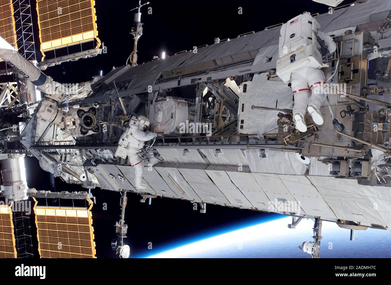 International Space Station (ISS) construction in August 2007. NASA ...