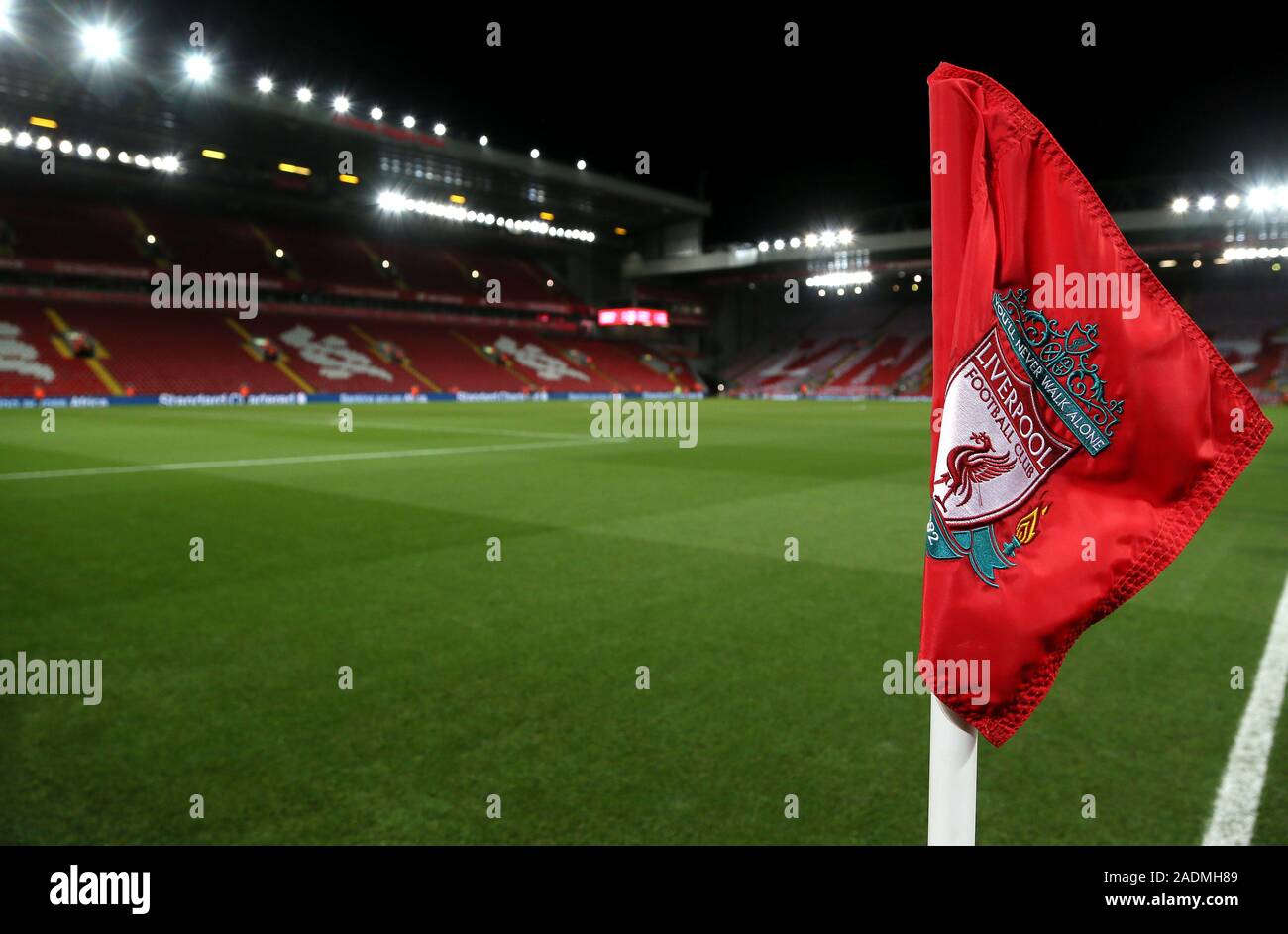 Anfield stadium pitch hi-res stock photography and images - Alamy