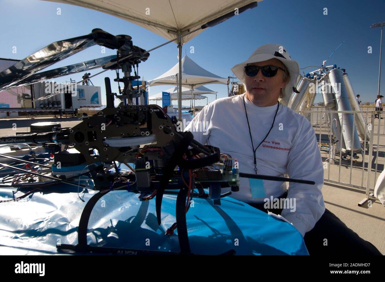 Rocket designer. Rocket designer Paul Breed with his amateur-built ...