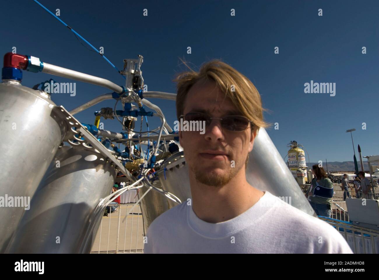 Rocket designerr. Rocket designer Paul Breed with his amateur-built ...