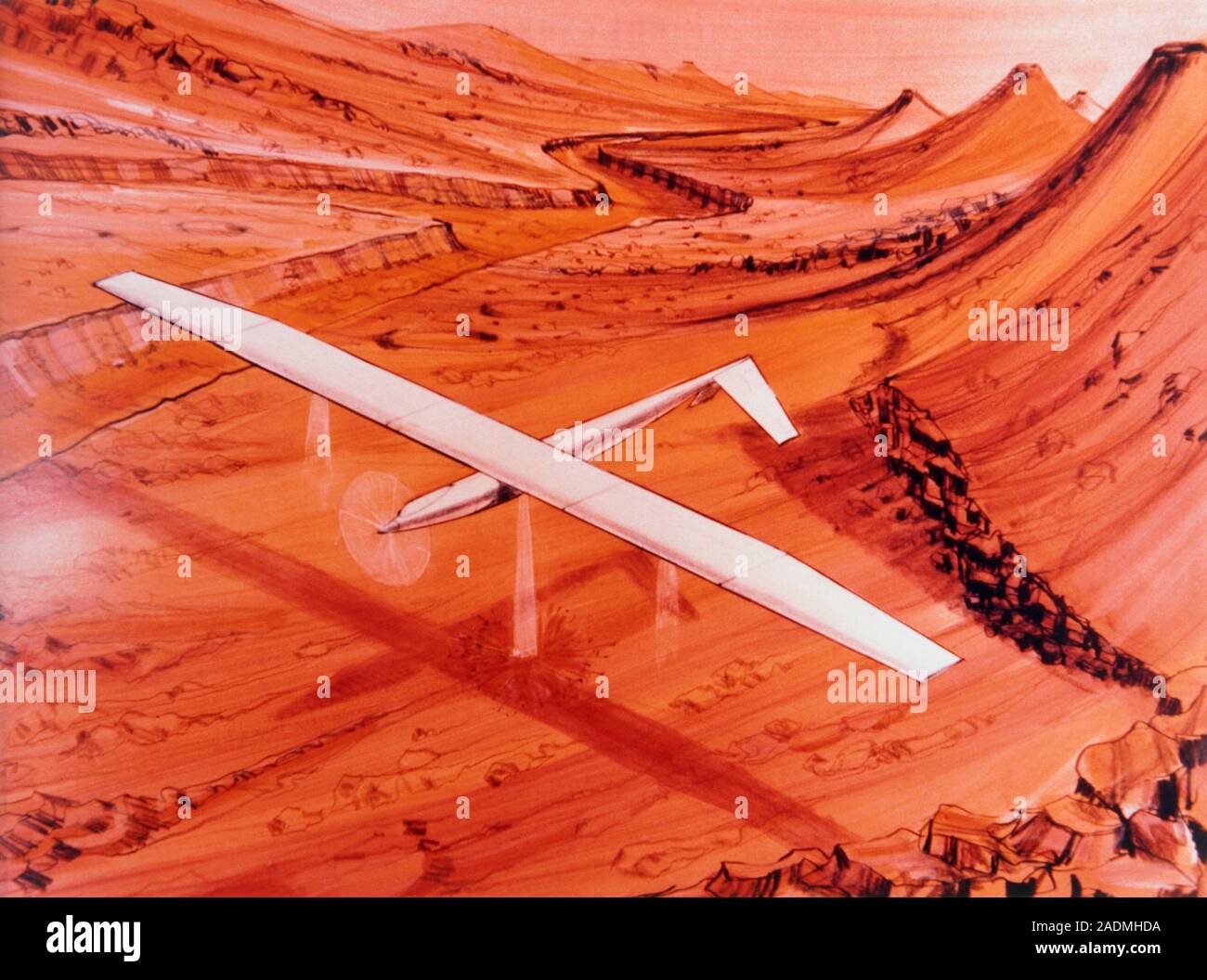 Artist impression of a mission under study by NASA to follow up the ...