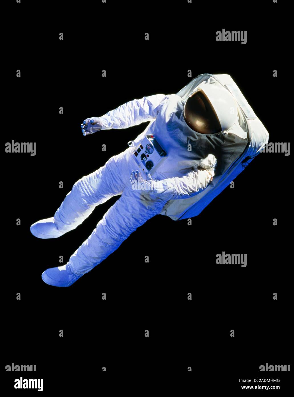 ESA astronaut. View of a European Space Agency (ESA) astronaut carrying ...