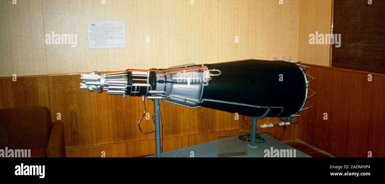 Satellite reactor. Topaz thermionic nuclear reactor used to power ...