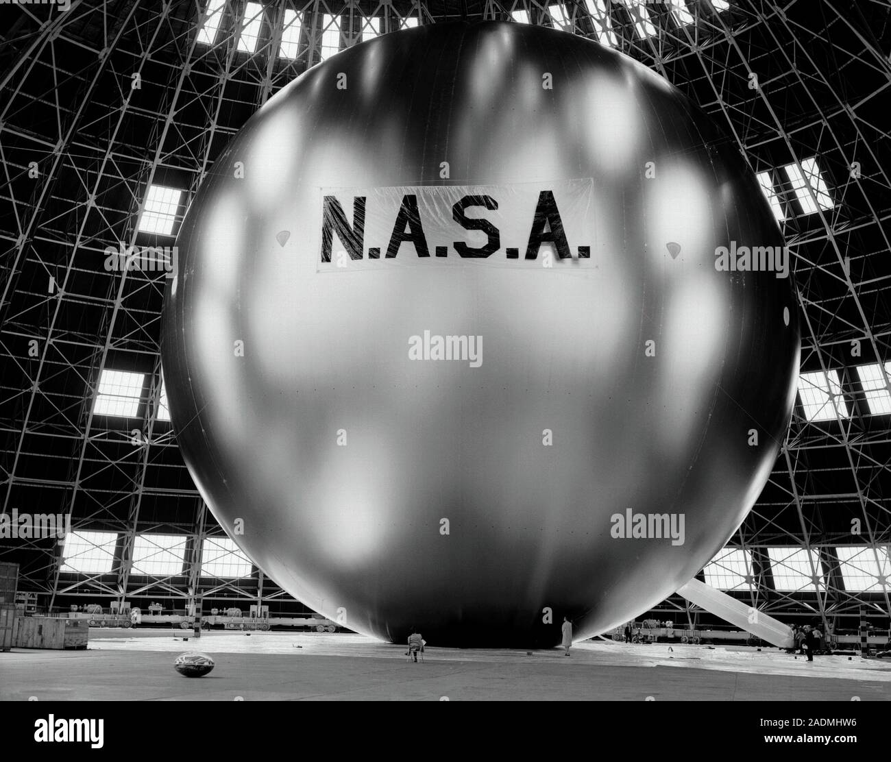 Echo 1 satellite test inflation. This satellite was a balloon of ...
