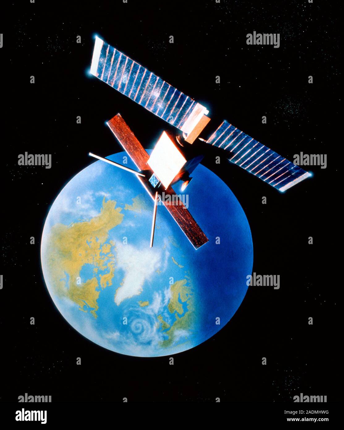 Artist's impression of the European Remote-sensing Satellite (ERS-1) in ...