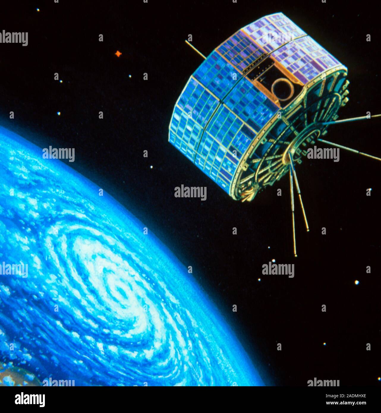 Artwork showing one of the TIROS (Television and Infrared Observation ...