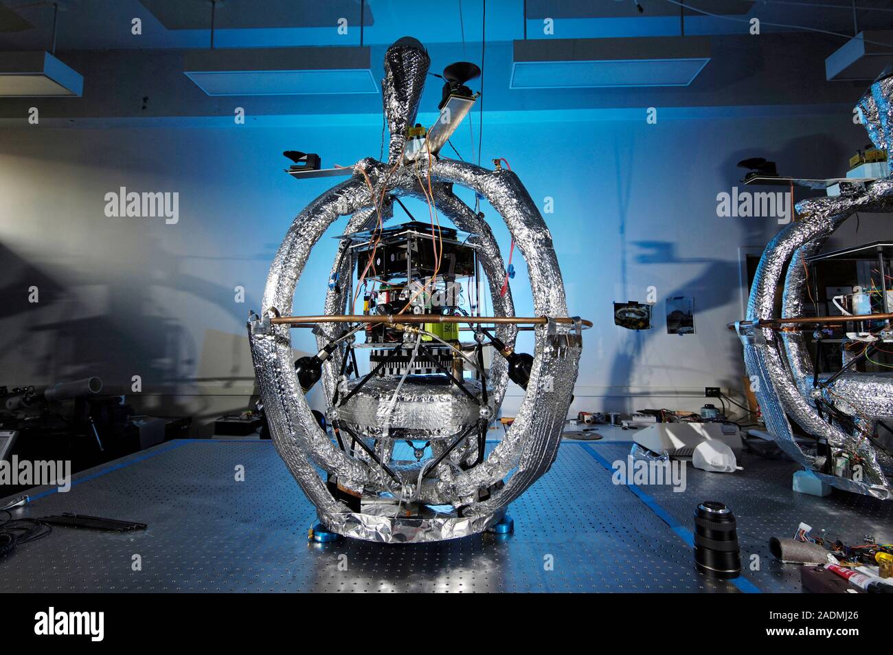 Electromagnetic formation flight testbed (EMFF). The EMFF testbed is ...