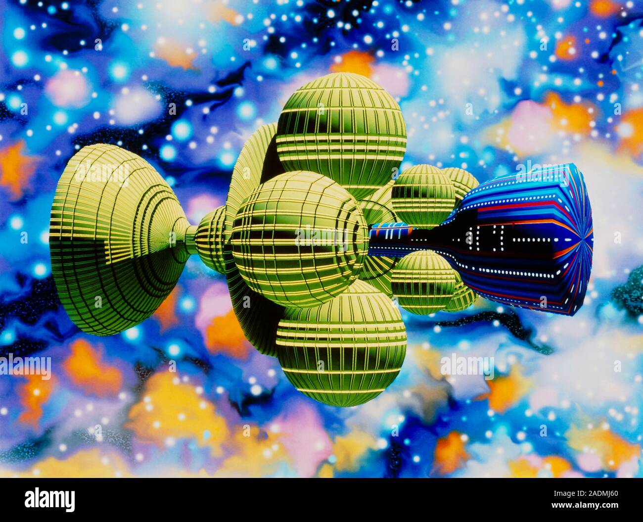 Starship Daedalus. Artist's impression of Daedalus, a space vehicle ...