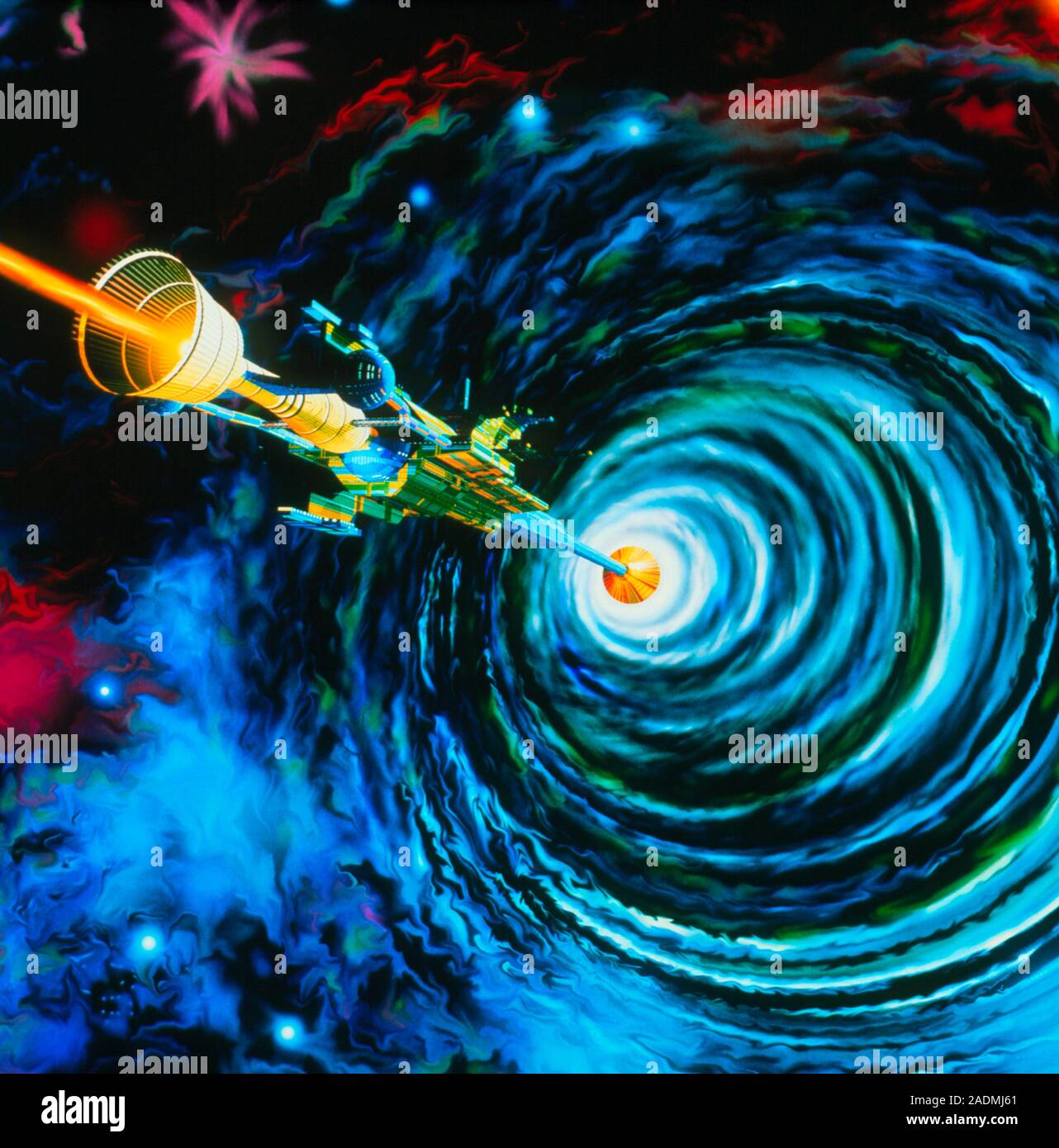 Ramjet starship. Artist's impression of a space vehicle for travelling ...