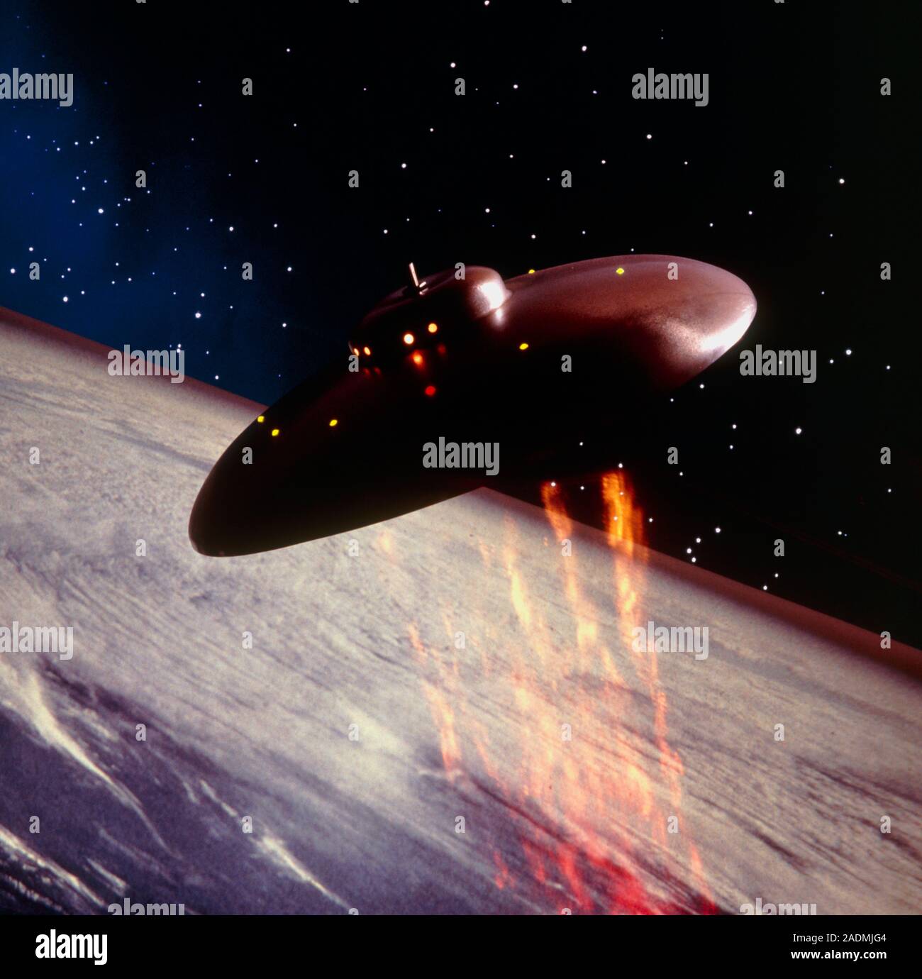 UFO. Composite image depicting an Unidentified Flying Object (UFO ...