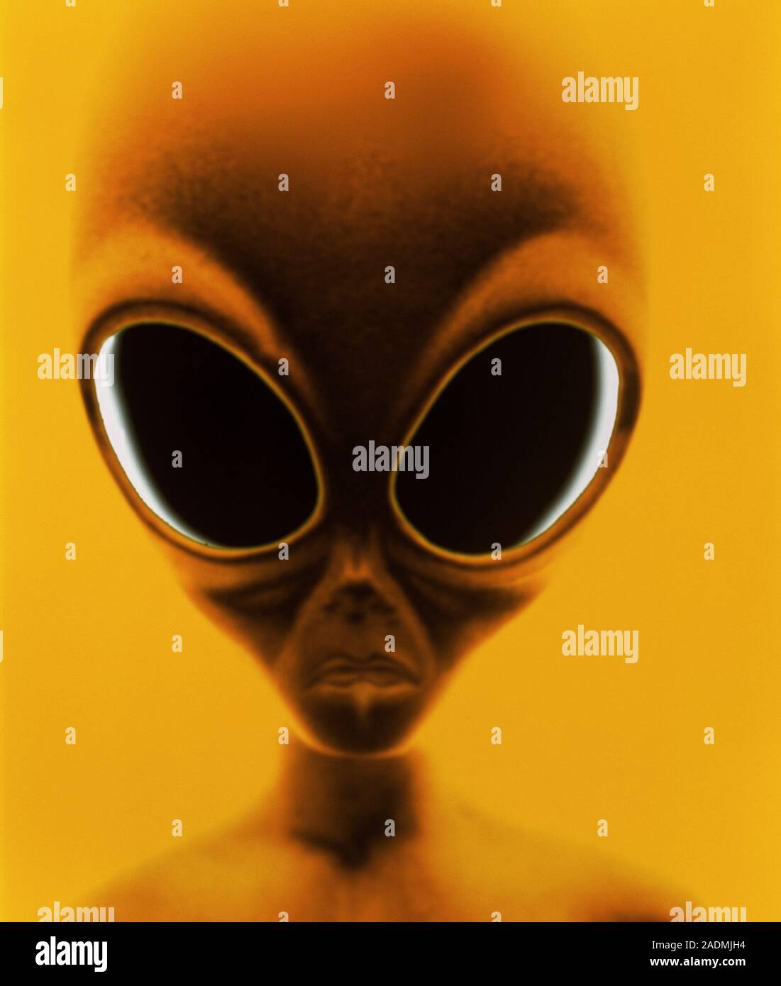 Space alien. Computer illustration of an alien or extraterrestrial (ET ...