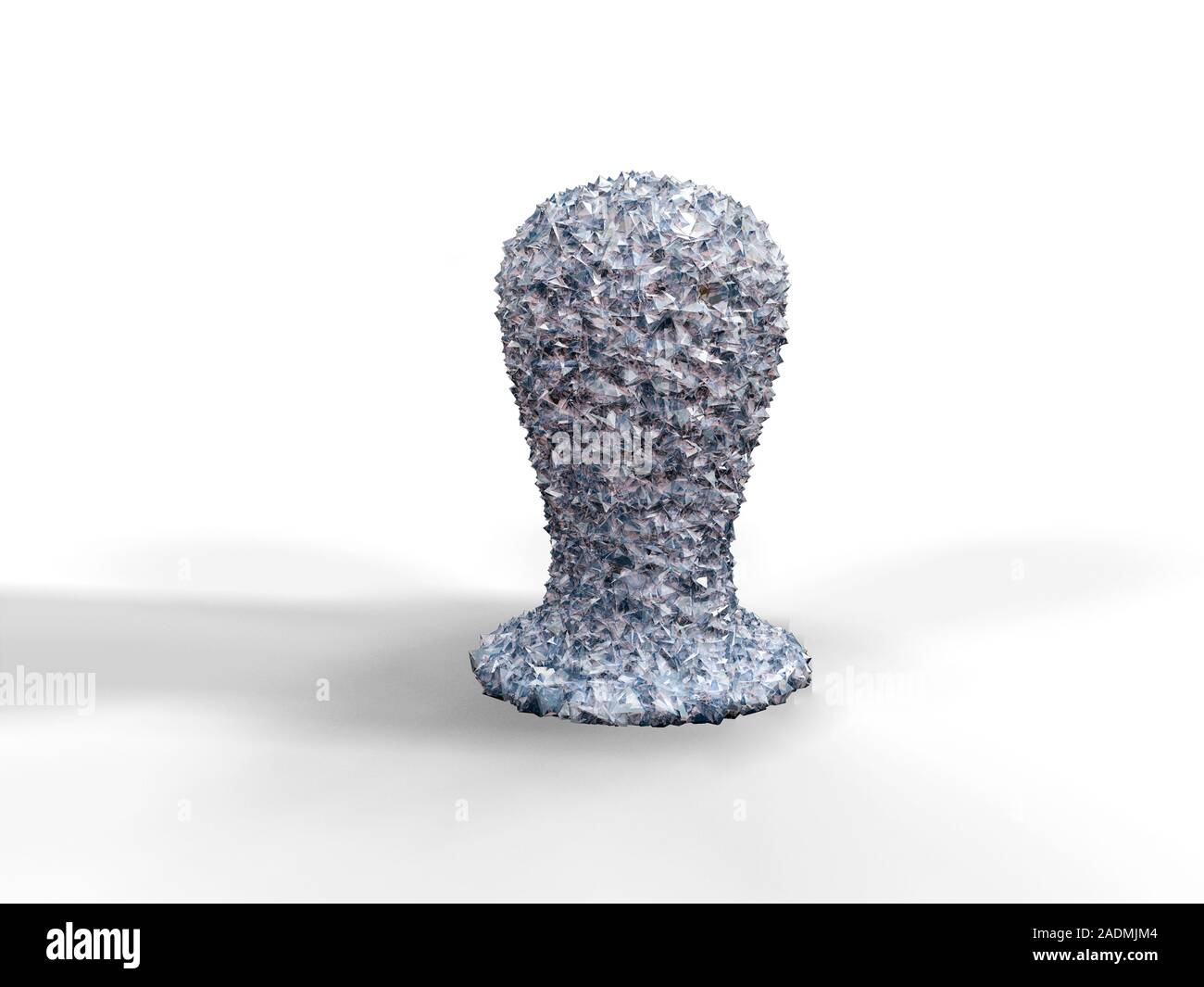 Silicon based life form. Artwork of an alien life form composed of ...