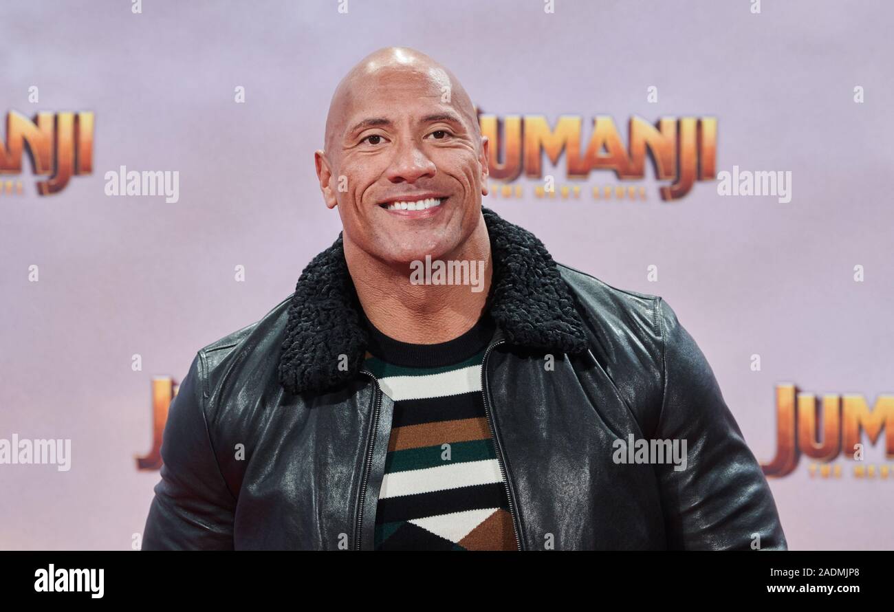 Berlin, Germany. 04th Dec, 2019. Actor Dwayne Johnson comes to the ...