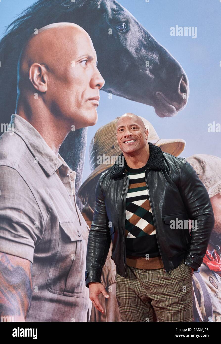 Berlin, Germany. 04th Dec, 2019. Actor Dwayne Johnson comes to the ...