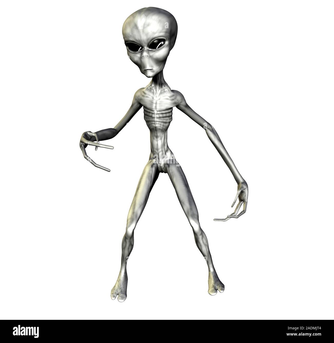 Alien. Computer artwork of an alien life form Stock Photo - Alamy