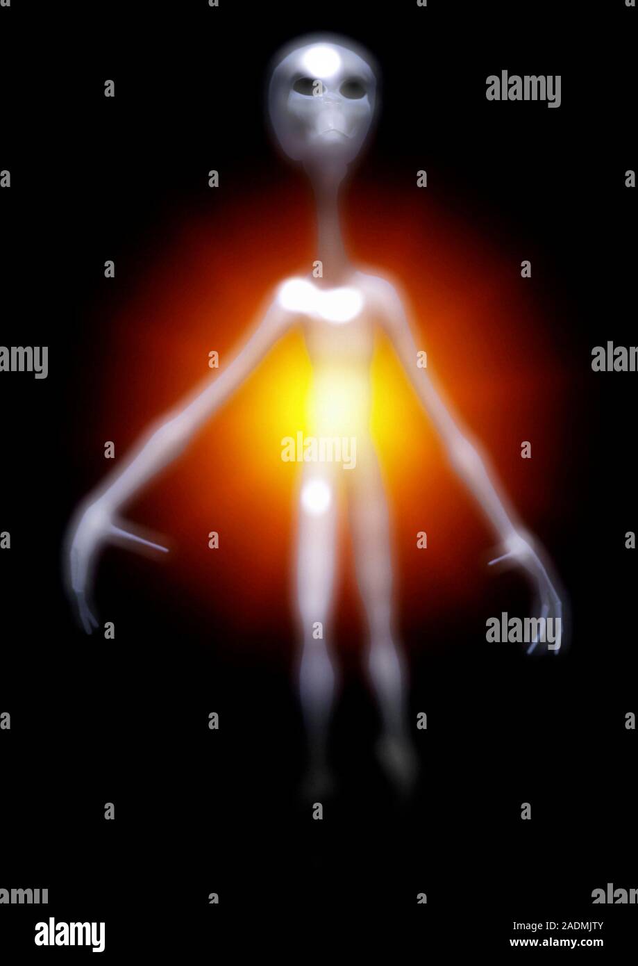 Alien, computer artwork Stock Photo - Alamy