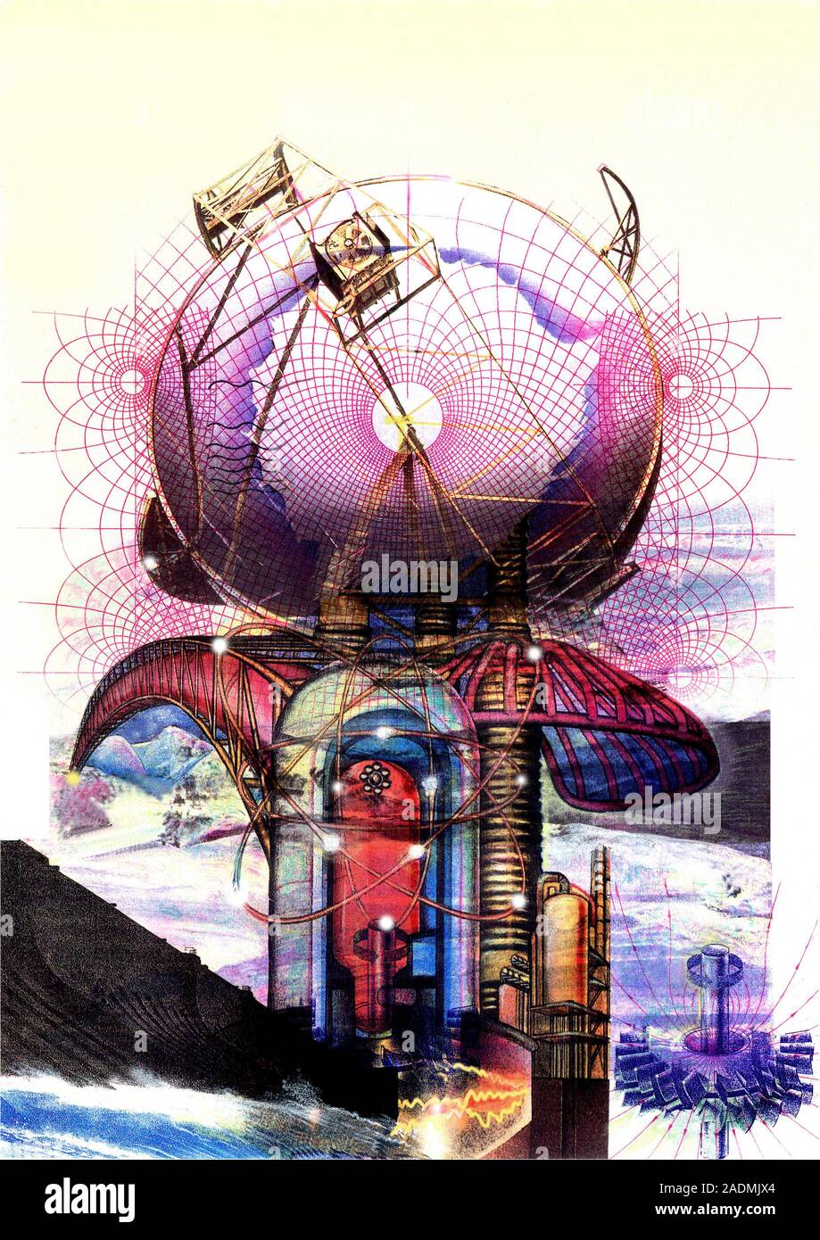 Energy generation, conceptual computer artwork Stock Photo - Alamy