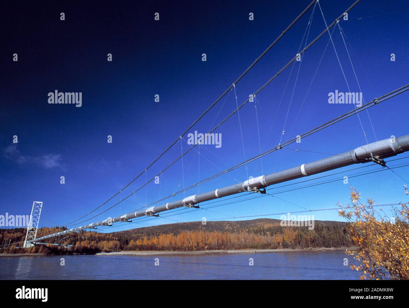 Trans-Alaska oil pipeline. This pipeline transports crude oil across ...