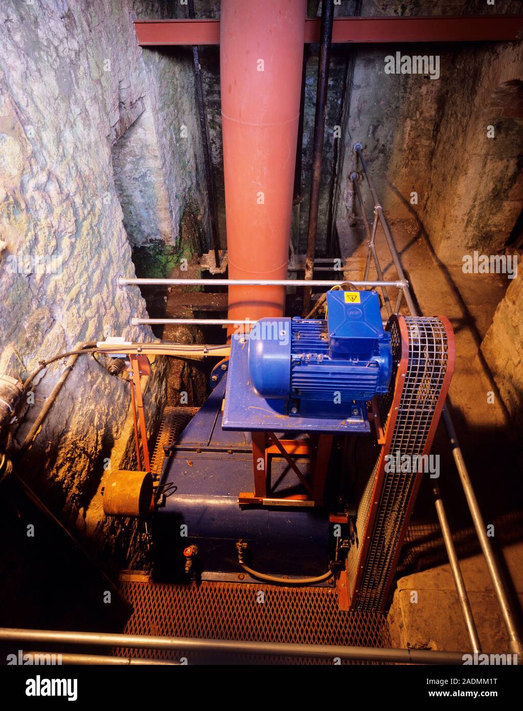Hydroelectric generator. This is the generator for Gants Mill, a ...