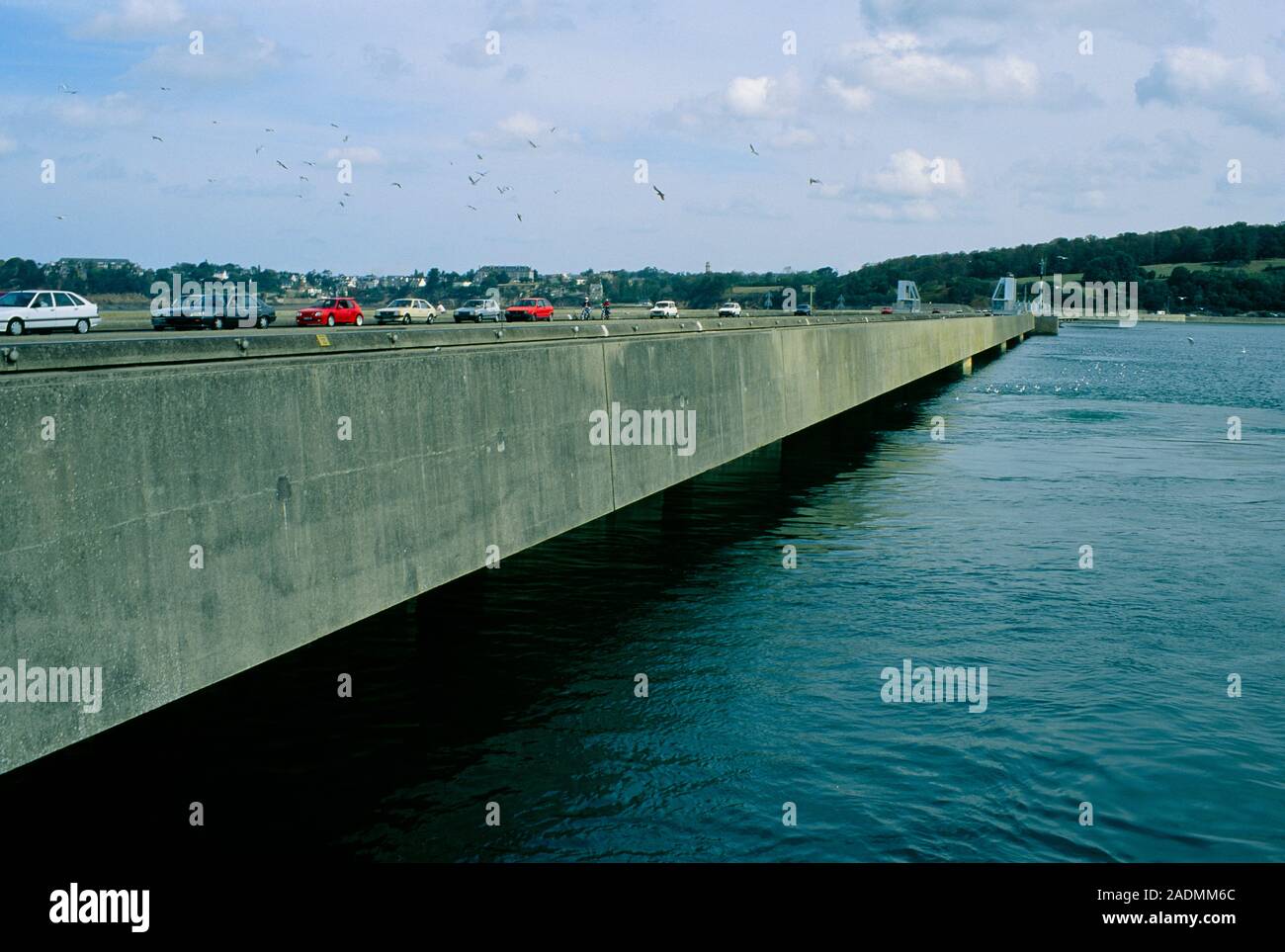 Tidal energy: this dam, the Rance barrage, is situated at a unique ...