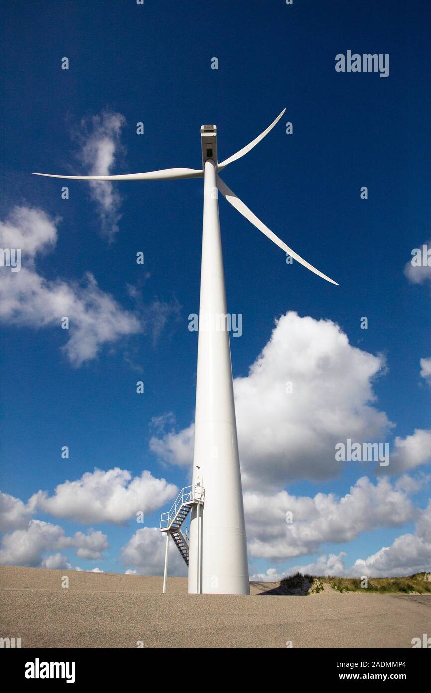 Wind turbine at Neeltje-Jans Windpark in Zeeland, Netherlands. Wind ...